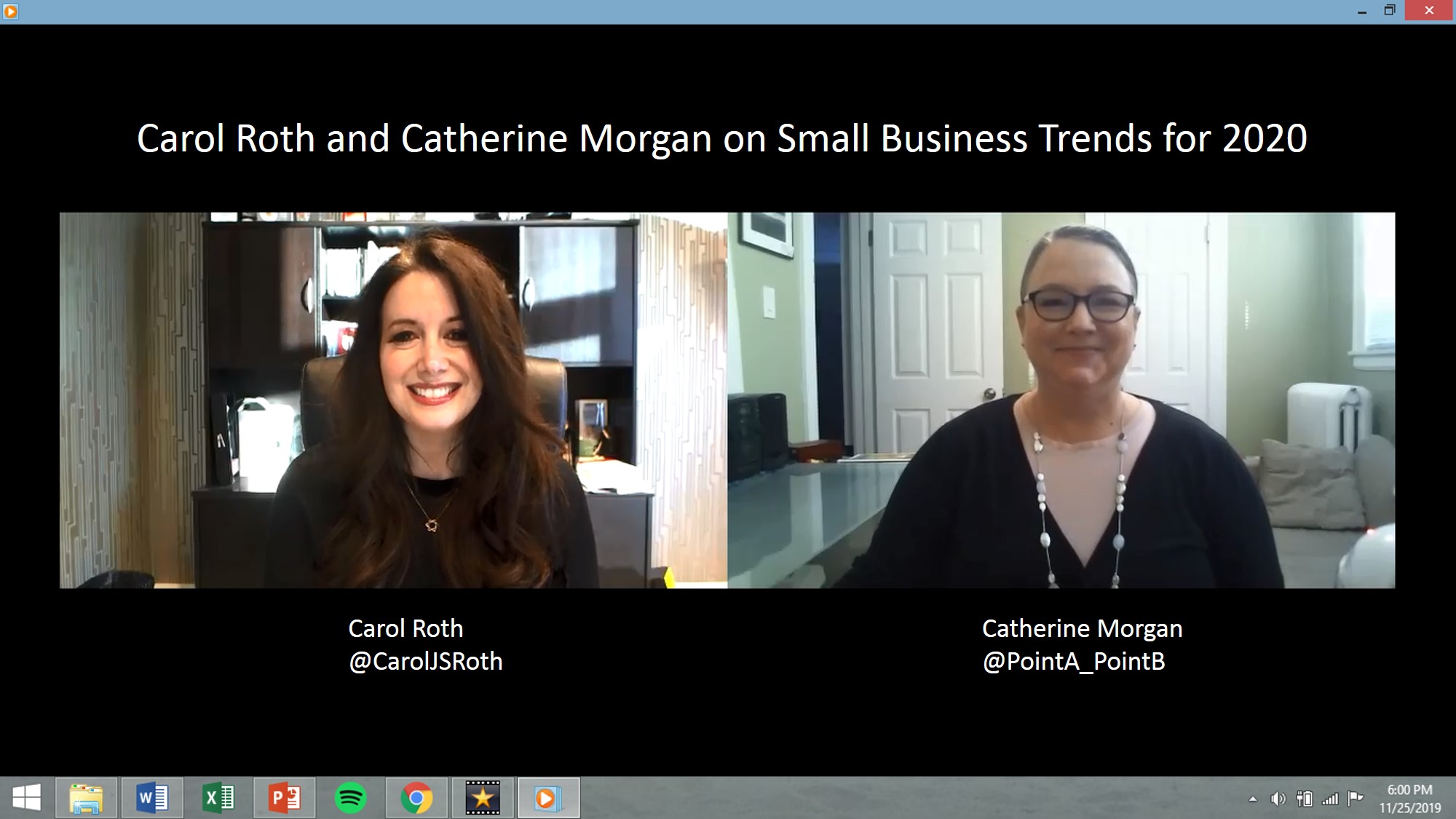 Carol Roth and Catherine Morgan on Small Business Trends for 2020 ...